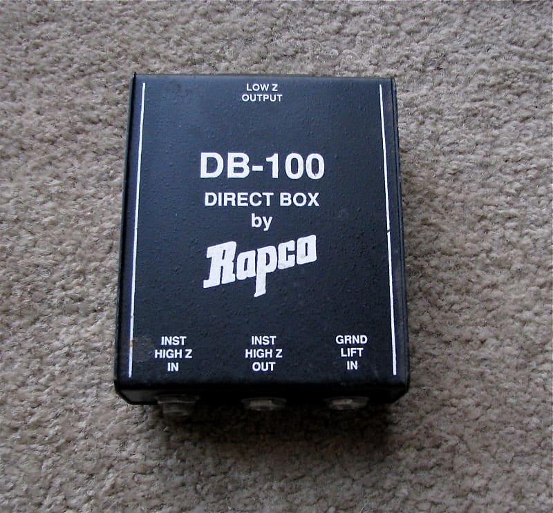 RAPCO DB-100 Direct Box High - Low Z Impedance Output | Reverb