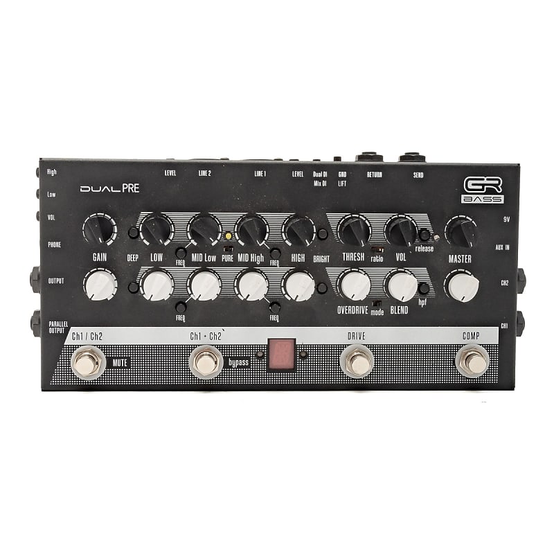 GR Bass - Dual Pre - 2-Channel Bass Preamp/Headphone Amp - | Reverb