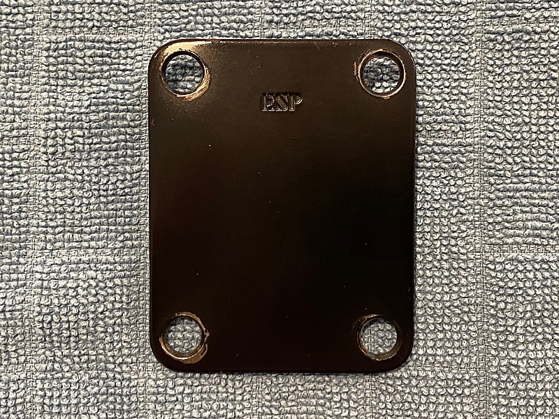 ESP Vintage Neck Plate Early 80's - Black | Reverb