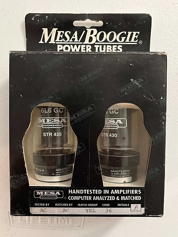 NOS Mesa Boogie STR 430 - 6L6 GC Tubes - Matched Duet Set | Reverb