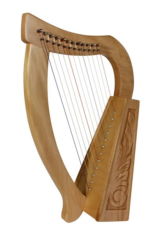 Roosebeck 12-String Celtic Style Baby Harp - Lacewood | Reverb