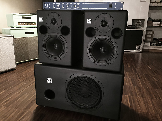 Quested S7 (pair) & SB10R Sub-woofer w/ SBC250 Stereo Powered | Reverb