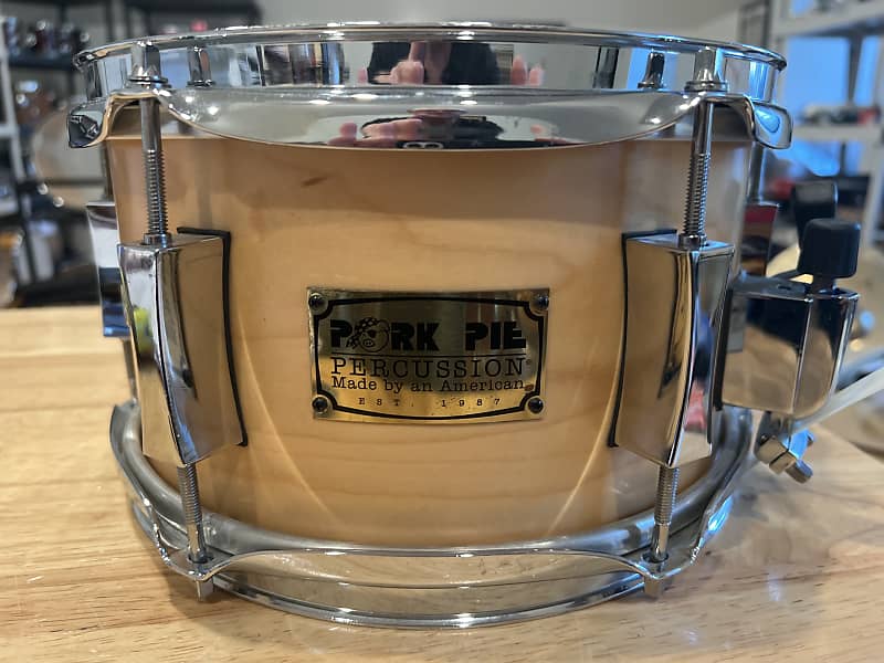 Pork Pie 10”x6” side snare drum - Natural | Reverb