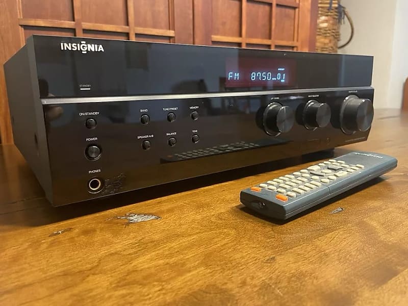 Insignia NS-R2001 - 2 Channel AM FM Stereo Receiver W/ Phono | Reverb
