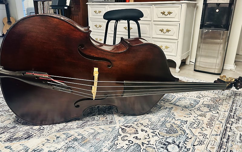 T&G Martin Double Bass 5 string 2019 - Dark red/brown | Reverb