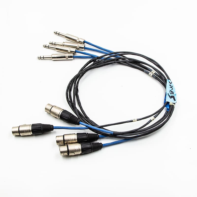 4 XLRF to 4 TRS - 3 Ft - 4 Channel Cable Snake Owned by Jay | Reverb