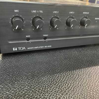 TOA BG-2035 35 Watt Mixer and Power Amplifier w/ MB-1000 rack | Reverb