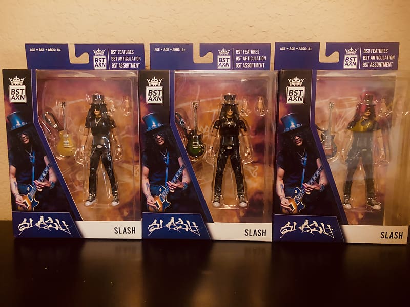 Slash with Gibson Les Paul Action Figure All (3) Variants | Reverb