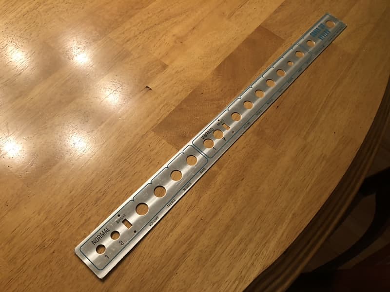 Fender Super six reverb faceplate 1960-1970's Silver | Reverb