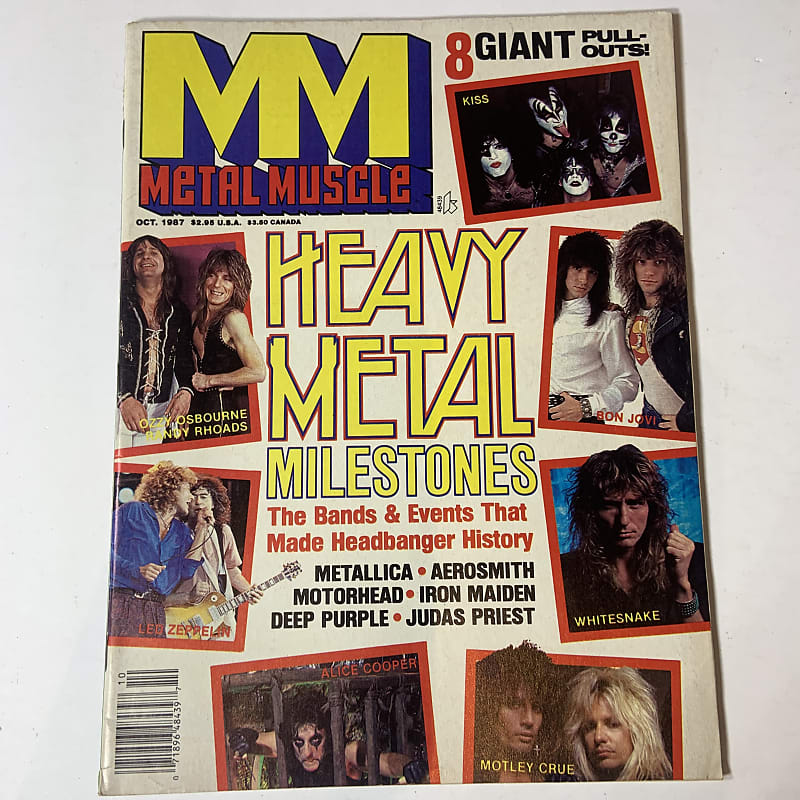 Metal muscle magazine Heavy metal milestones October 1987 | Reverb