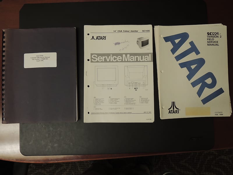 Atari TT030 & 14" CGA Colour Monitor & SC1224 Service Manual | Reverb