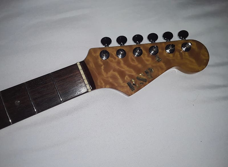 Rare ESP Custom Shop Strat Flame Maple Neck! | Reverb