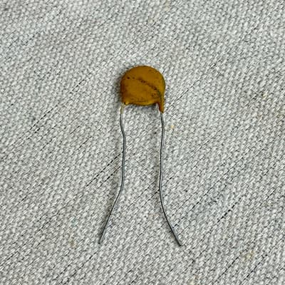 Fender Jaguar Tone Capacitor Ceramic .01 uf Yellow Cap NOS | Reverb