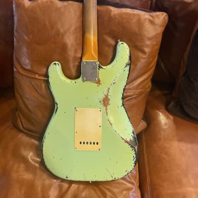 VTT Relics Stratocaster Seafoam Green Over 3-Tone Sunburst | Reverb