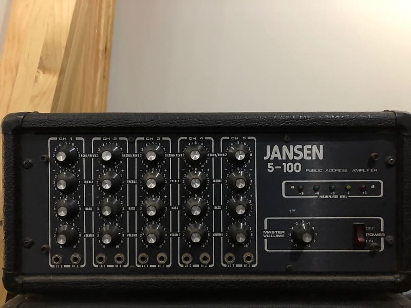 Jansen 5-100 Public Address Amplifier - Vintage Black | Reverb