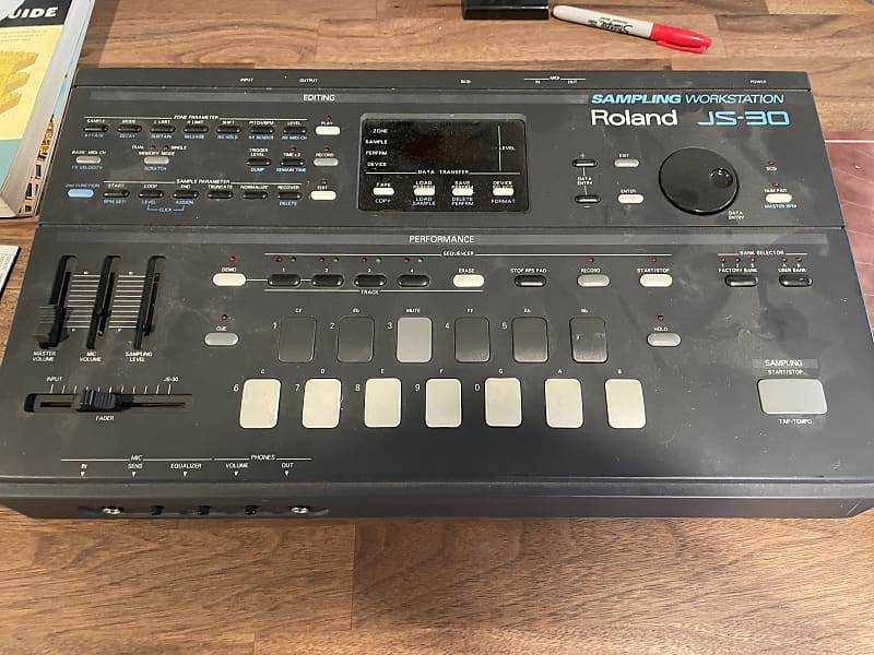 Roland JS-30 Sampling Workstation Late-90s - Black | Reverb