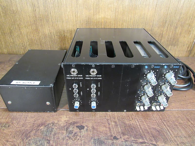 VINTAGE 70s API / Wally Heider 312 Mic Pres & Matching 550 3 | Reverb