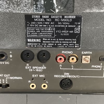 JVC RC M90 LD Ultra Rare Vintage Boombox | Reverb UK