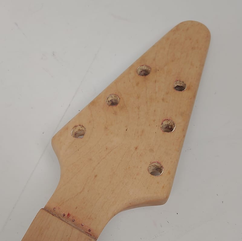 Rare Warmoth Flying V Style Neck Maple 21 Fret 18.5" Length | Reverb