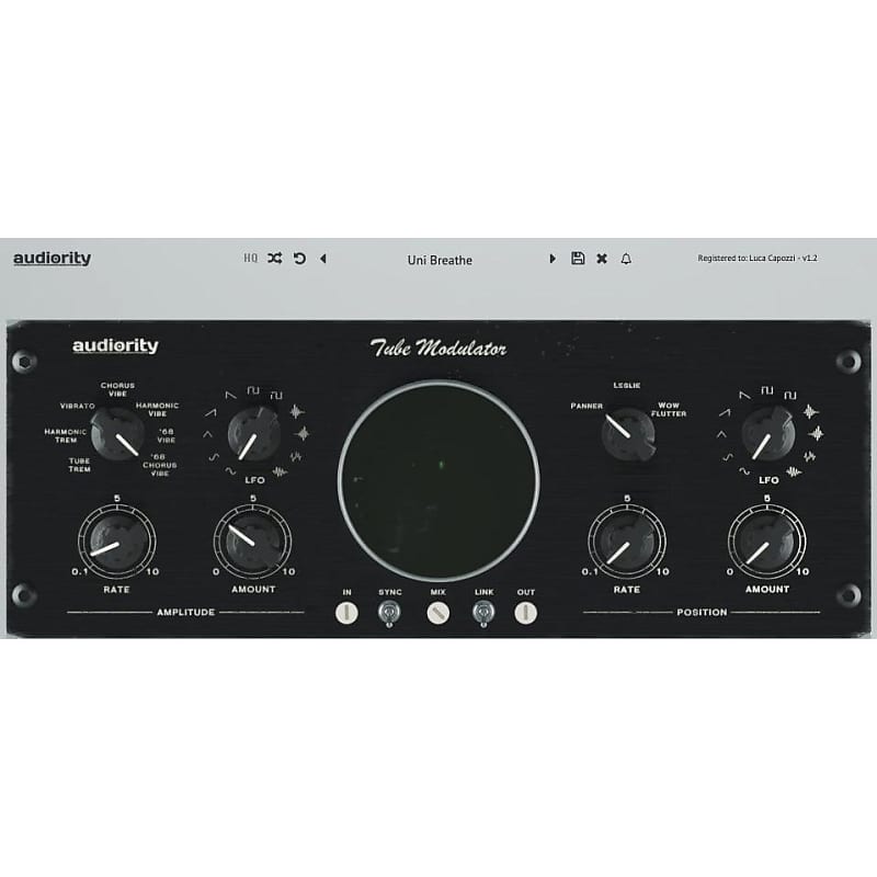Audiority Tube Modulator Effects Plug-In | Reverb