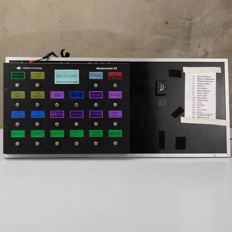 RJM Mastermind GT/22 MIDI Foot Controller Justin | Reverb