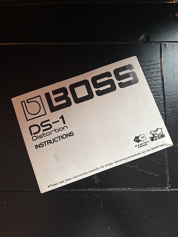 Vintage Boss DS-1 instructions 1985 - White | Reverb
