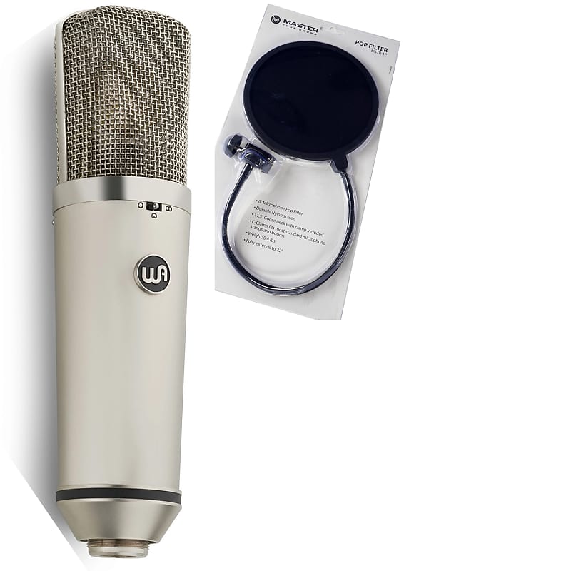Warm Audio WA-67 Tube Condenser Microphone w/ Pop Filter | Reverb