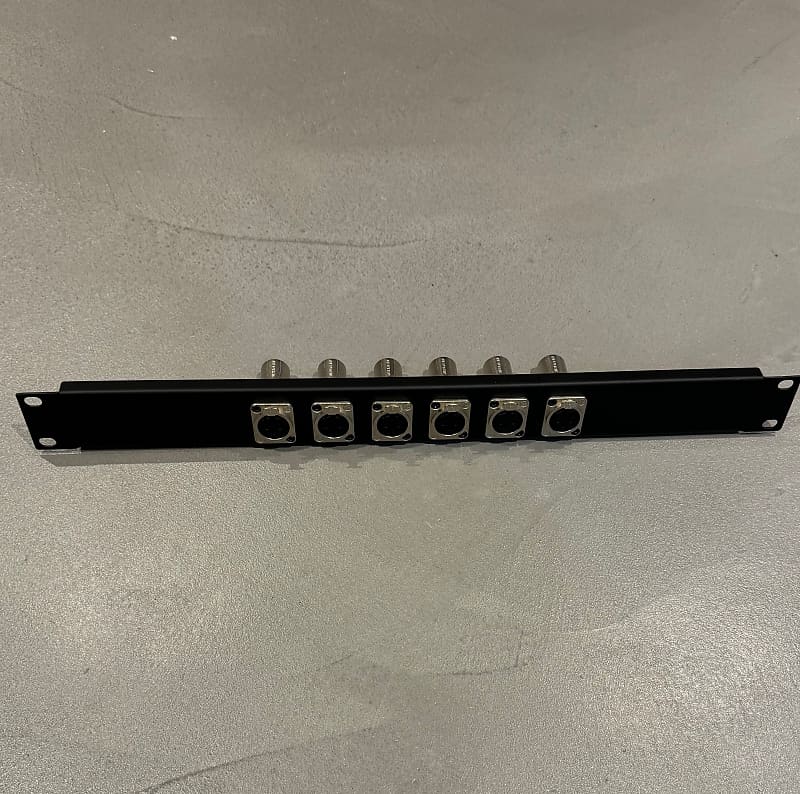 Neutrik Custom 1U rack panel 6 channel XLRF patch bay | Reverb UK