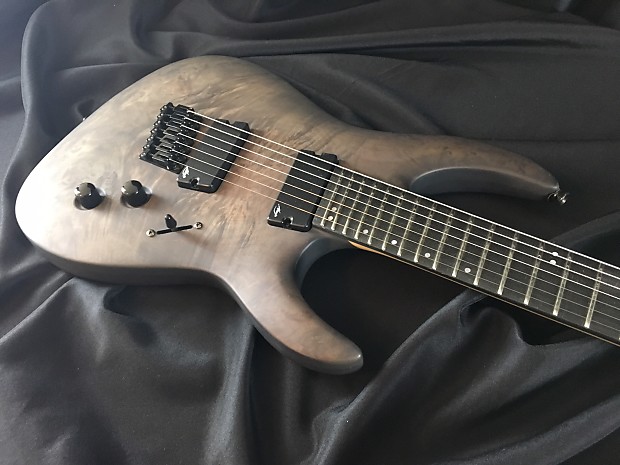 Legator NINJA 300-PRO FANNED FRET 7 String 2016 Trans Black, | Reverb