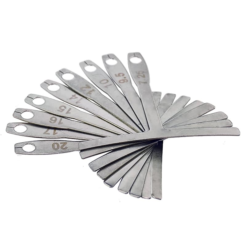 Set Of 9 Understring Radius Gauge For Guitar And Bass Setup | Reverb