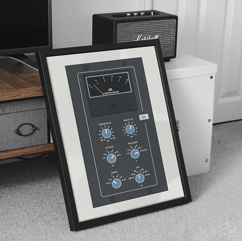 Compressor Module Print - Music Producer Poster, SSL Studio | Reverb