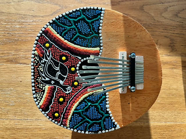 Large - Percussion Plus all coconut painted kalimba | Reverb Australia