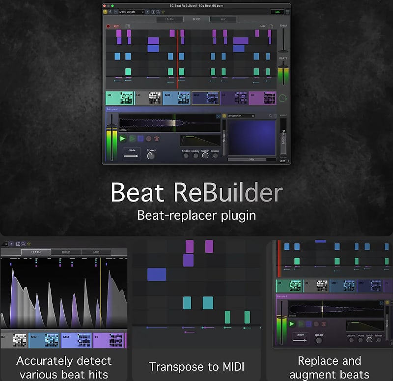 Beat ReBuilder (Download) Beat-replacer plugin | Reverb