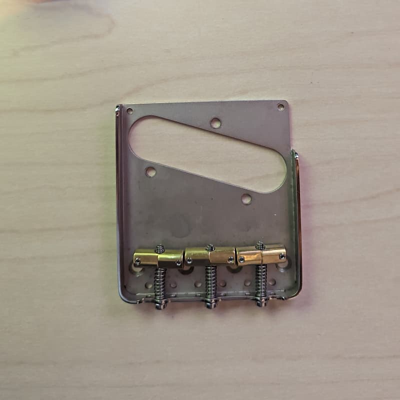 Callaham Vintage Tele Bridge For Bigsby - Brass Saddles | Reverb
