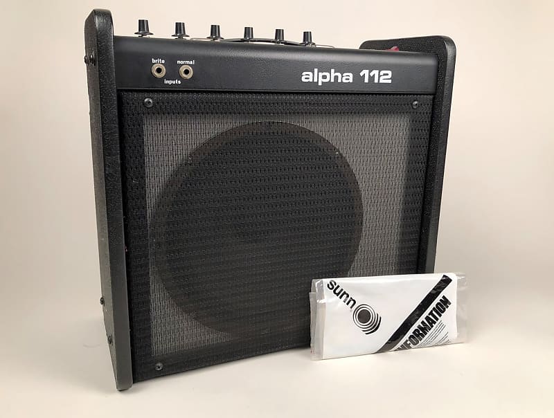 Rare Sunn Alpha 112 Solid State Combo 50w Amplifier with | Reverb