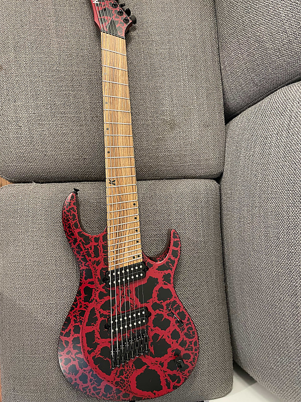 Kiesel Aries 8-String 2022 - Blood Red Black Crackle | Reverb