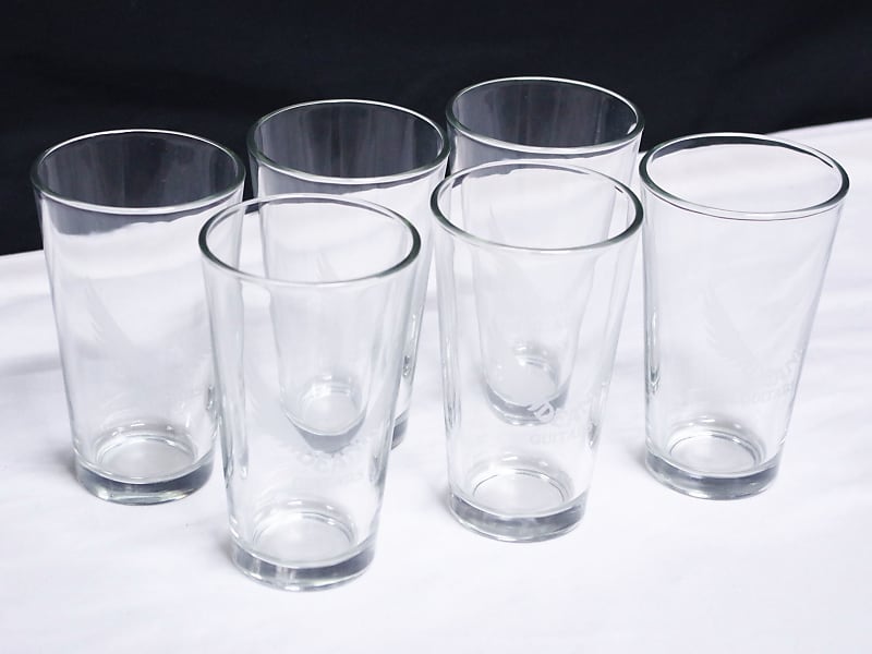 SIX Dean Guitars 16oz Beverage GLASS cup new merch drink | Reverb
