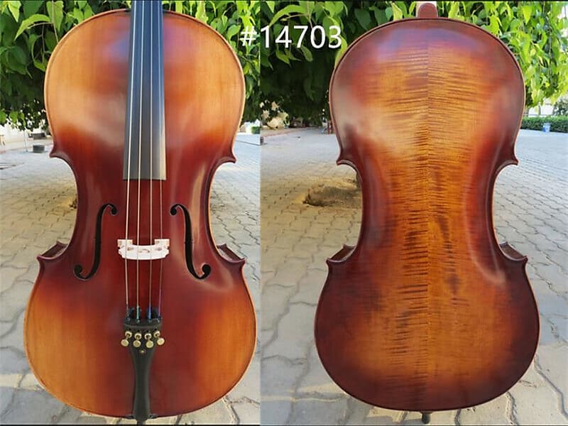 Strad style SONG Maestro 25 1/2" cello ,flames maple, | Reverb
