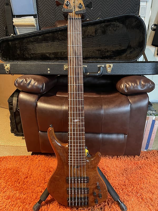 Roscoe Skb 3006 custom 6 string bass guitar 2000s - Figured | Reverb