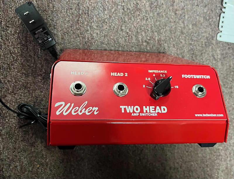 Weber Two-Head Amp switcher unit (blemish enclosure) 2023 Red | Reverb