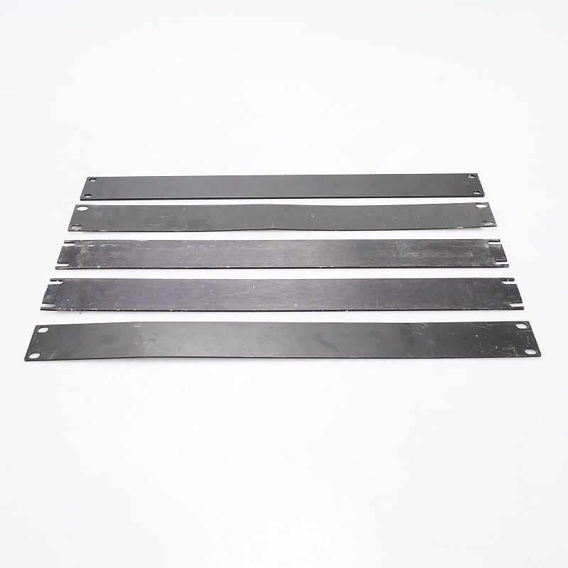 5 1U 1-Spaced Black Blank Rack Spacer Rack Panels #52180 | Reverb