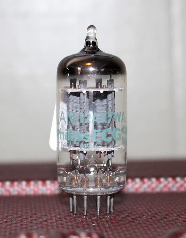 PHILIPS ECG JAN 12AX7 WA TIGHT BALANCE LONG PLATE HALO GETTER | Reverb