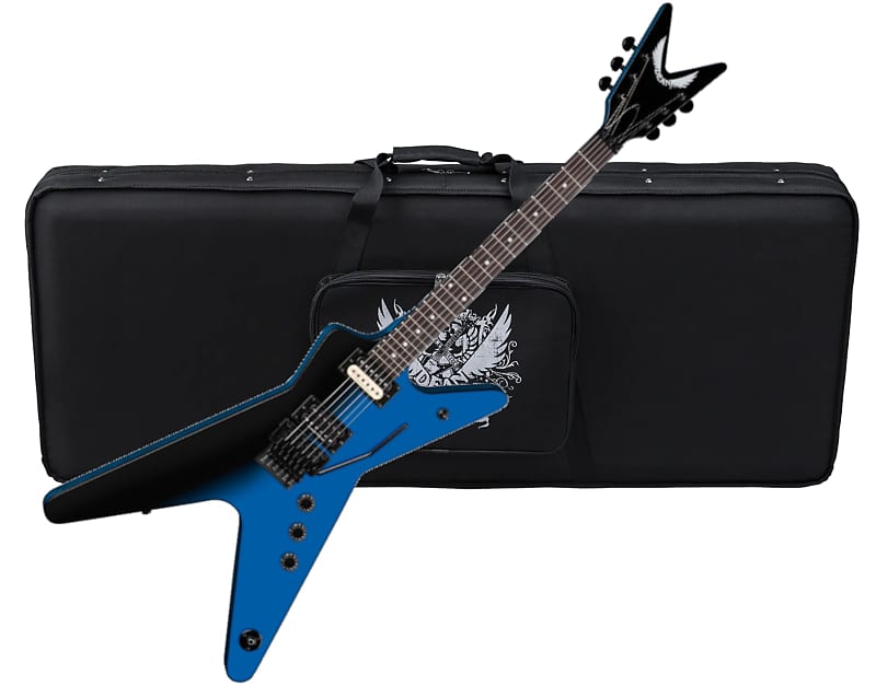 Dean ML 79 Floyd Electric GUITAR Black Blue Fade NEW w/ Light | Reverb