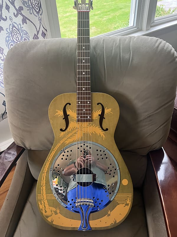 Dobro Duolian Hula Blues Dobro 1987 - Yellow | Reverb