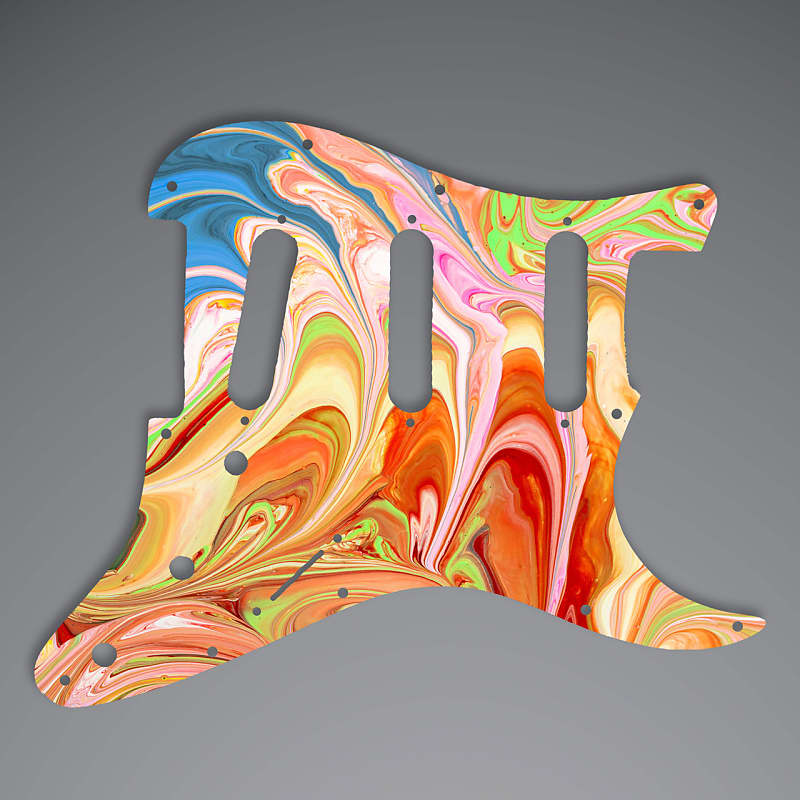 Fender Stratocaster SSS pickguard 3 Ply(W/B/W) for | Reverb