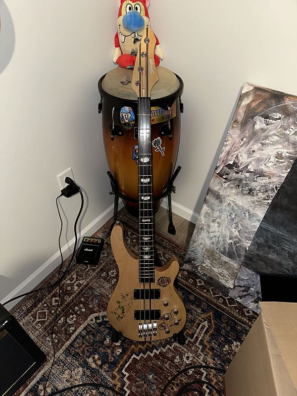 Stagg BA704 A 4-String Electric Bass Guitar Natural Finish | Reverb