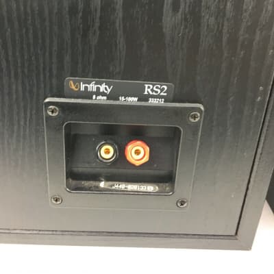 Infinity RS2 Bookshelf Speakers 6-1/2" Woofer + Tweeter - 100 | Reverb