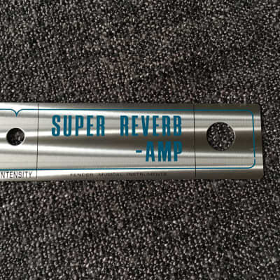 Fender Fender Silverface repro Super Reverb Faceplate, (Black | Reverb