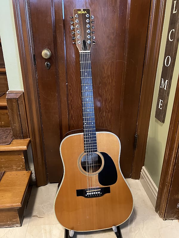 Sigma DR12-7 Early 1970s Natural 12 string guitar | Reverb