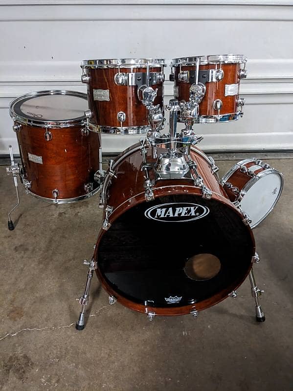 Mapex Saturn 5 PC Drum Set 10/12/16/22/14S 2000s - Natural | Reverb